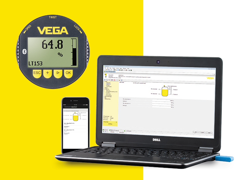 Sensores VEGA radiométricos para medição de nível líquido e sólido